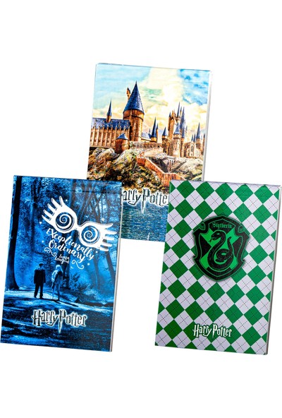 Gifi Notepad Harry Potter Tasarım Kapaklı Memopad Lisanslı 3’lü Set