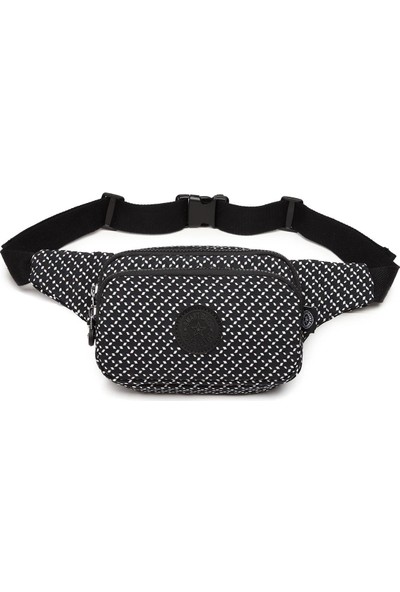 Smart Bags SMBYB1154-0127 Siyah/beyaz Kadın Bel Çantası