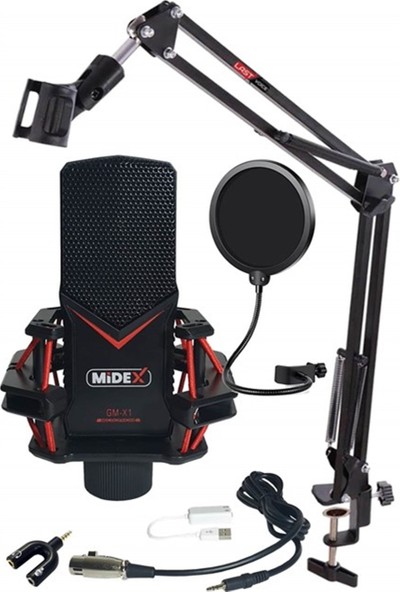 Midex Gaming GMX1ST Oyuncu Mikrofonu Tak Çalıştır Oyun Mikrofonu (Bilgisayar ve Telefon) Midex Gaming GMX1ST Oyuncu Mikrofonu Tak Çalıştır Oyun Mikrofonu (Bilgisayar ve Telefon)