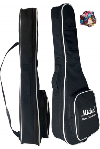 Midex Case-21 Soprano Ukulele Çantası Gigbag Soft Case Kılıf + 10 Adet Pena Midex Case-21 Soprano Ukulele Çantası Gigbag Soft Case Kılıf + 10 Adet Pena