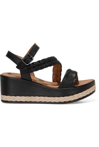 Inci Leva.z 1fx Siyah Kadın Dolgu Topuklu Sandalet