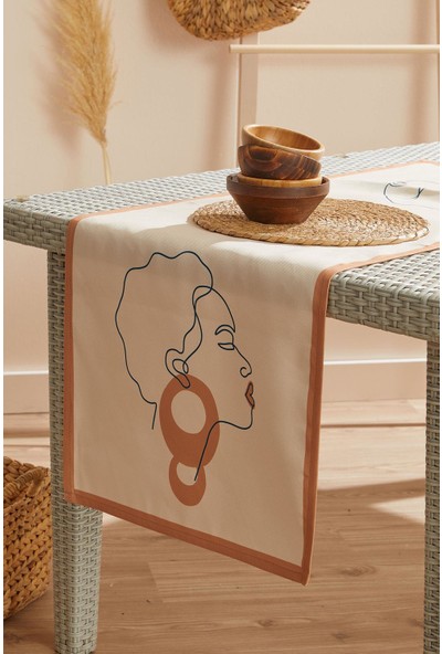 Ays Home Soyut Kadın Desen Leke Tutmaz Runner
