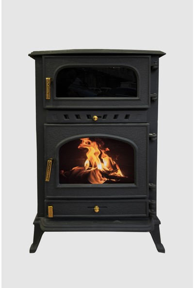 Hun Şömine Goldmax Fırınlı Döküm Şömine