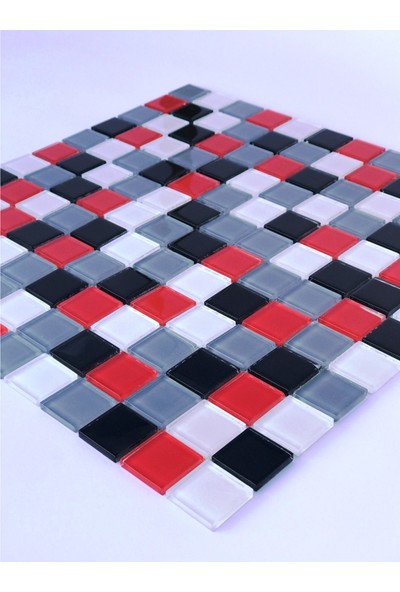 Mutfak,banyo,zemin Için Siyah Beyaz Gri 23X23 Kristal Mozaik Mutfak,banyo,zemin Için Siyah Beyaz Gri 23X23 Kristal Mozaik