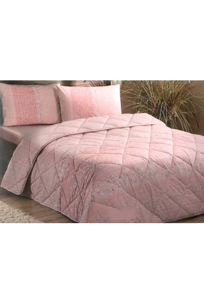 Taç Leona Pembe Çift Kişilik Yorgan Seti Yastık Taç Leona Pembe Çift Kişilik Yorgan Seti Yastık
