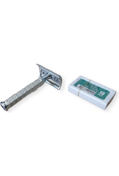 Yuma Lüx Traş Aparatı ve Derby Usta 10 Lu Bıçak