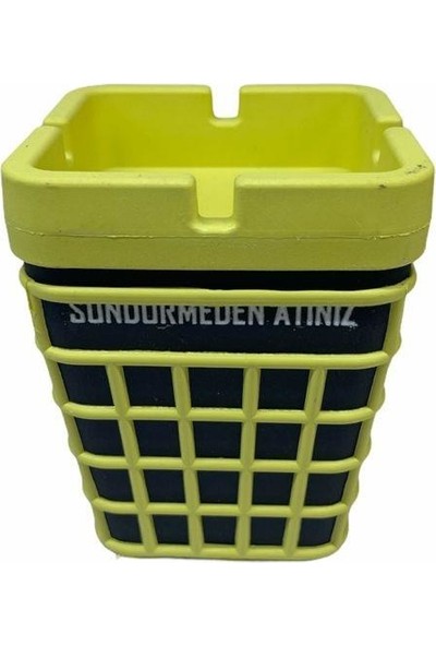 Leva Yonca Kare Kafesli Kokusuz Küllük Sarı Leva Yonca Kare Kafesli Kokusuz Küllük Sarı