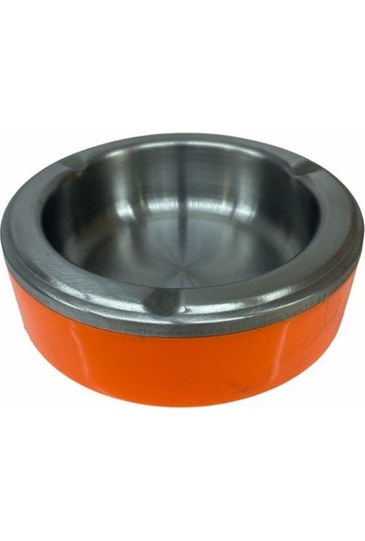Leva Metal Küllük Turuncu Yuvarlak 10 cm L72587
