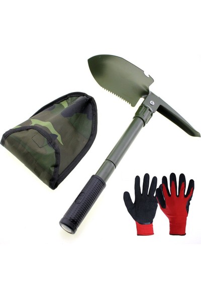 Transformacion Çantalı Katlanabilir Kürek Çapa Eldivenli Set Transformacion Çantalı Katlanabilir Kürek Çapa Eldivenli Set