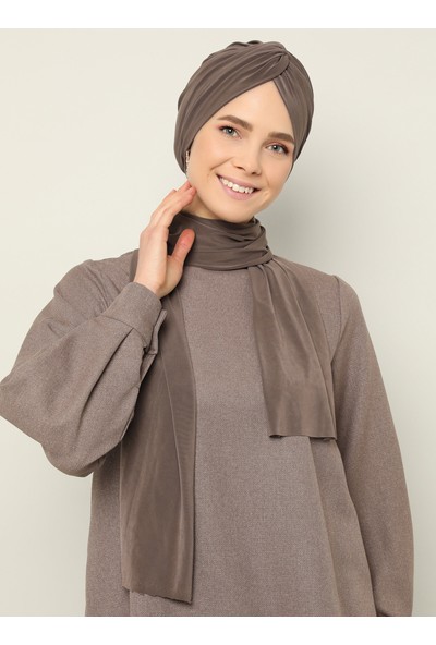 Mervin Şal Atkılı Dolama Hazır Türban