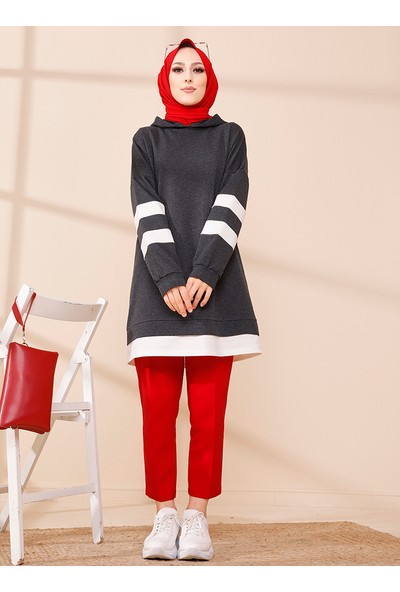 Tofisa Garnili Kapüşonlu Sweatshirt