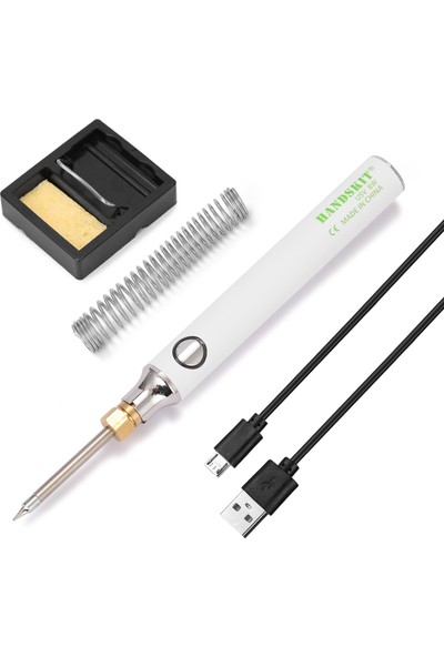 Handskıt USB Şarj Havya 5 V 8 W Lehim Standı ile Ayarlanabilir (Yurt Dışından)