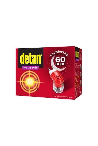 Detan 60 Gece Elektrolikit Cihaz + Yedek Detan 60 Gece Elektrolikit Cihaz + Yedek