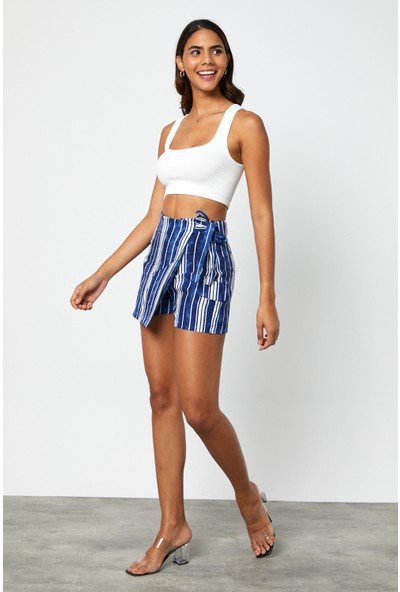 Meis Kadın Mavi Şort ETEK98532546325