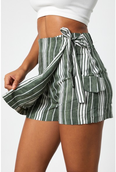 Meis Kadın Yeşil Şort Etek