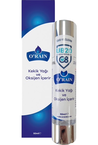 O'raın Ub20 08 Sertifikalı Aktif Anyonik Oksijen Doğal Su Bazlı Antiviral Antibakteriyal Sprey