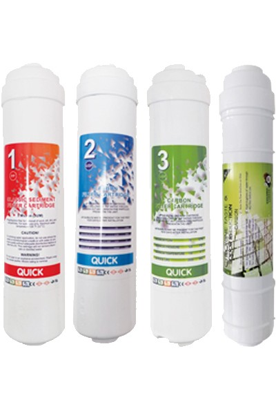 Kapalı Kasa Su Arıtma Cihazı Inline & Tatlandırıcı Filtre Set