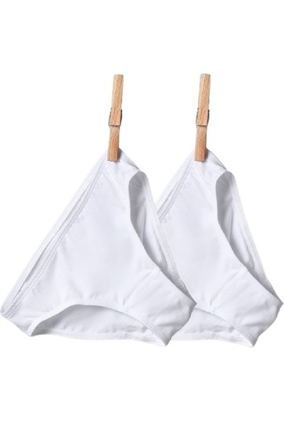 Blackspade Kız Çocuk Külot 2'li Paket 1195 - Beyaz