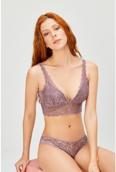 Cansoy Vizon Üçgen Bralet Takım