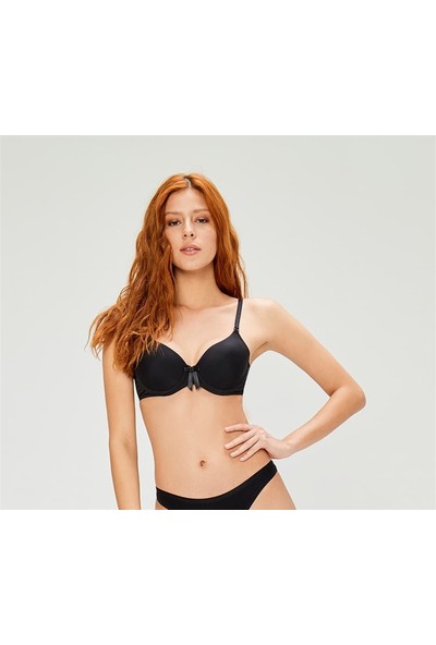 Cansoy Tulumlu Desteksiz Siyah Sütyen