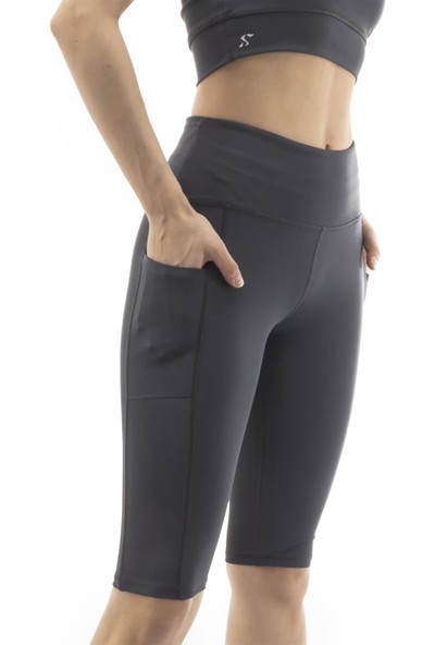 The Step Sports Spocket Cepli Yüksek Bel Toparlayıcı, Sıkılaştırıcı Yoga Dizüstü Tayt 10