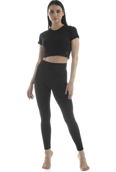 The Step Sports Straight Yüksek Bel Toparlayıcı, Sıkılaştırıcı Yoga Tayt 25