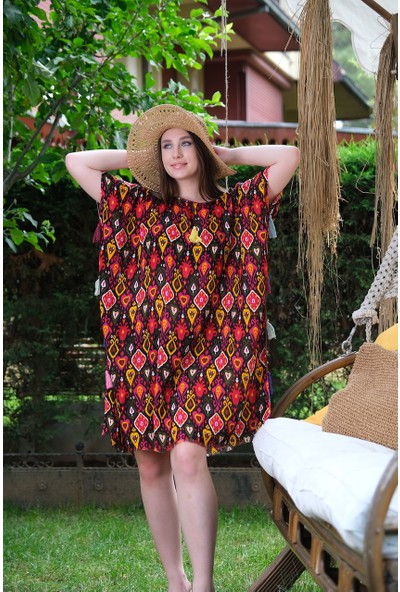 Ruty Kadın Desenli Pareo, Plaj Elbisesi By Ruty Atelier Ruty Kadın Desenli Pareo, Plaj Elbisesi By Ruty Atelier