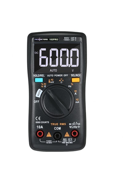 Richmeters RM102PRO Otomatik Multimetre 6000 Sayım Arka Işık Ac (Yurt Dışından) Richmeters RM102PRO Otomatik Multimetre 6000 Sayım Arka Işık Ac (Yurt Dışından)