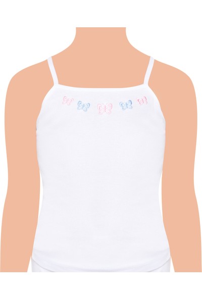 Efsun Tutku Kız Çocuk 12'li Paket Ip Askı Işlemeli Atlet 165 Efsun Tutku Kız Çocuk 12'li Paket Ip Askı Işlemeli Atlet 165