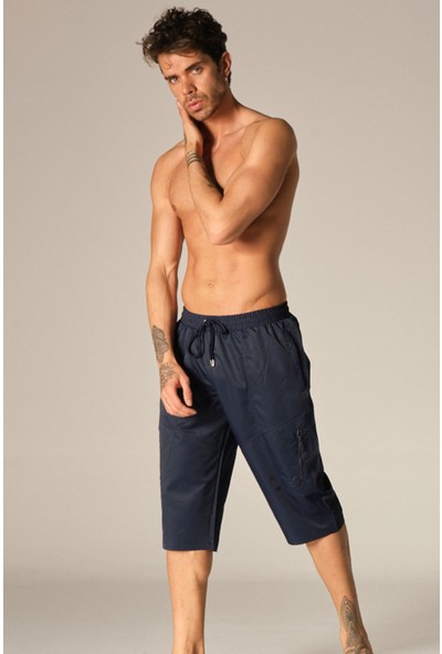 C&city K-121 Erkek Uzun Deniz Şort Lacivert