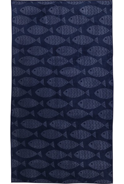 Homelover Plaj Havlusu 100X180 Mavi Fish Pamuk Homelover Plaj Havlusu 100X180 Mavi Fish Pamuk