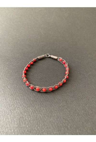 8K Tasarım Kazaziye El Sanatı Akik Taşlı Gümüş Bileklik 8K Tasarım Kazaziye El Sanatı Akik Taşlı Gümüş Bileklik