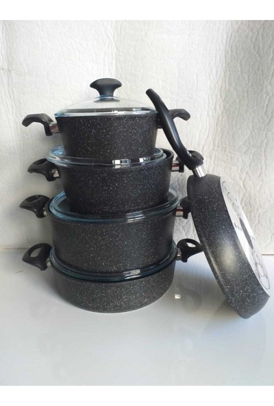 Falez Plus Granit Tencere Seti 9 Parça