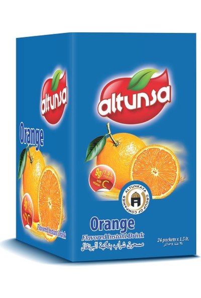 Altunsa Toz Içecek Portakal 9 gr x 24'lü
