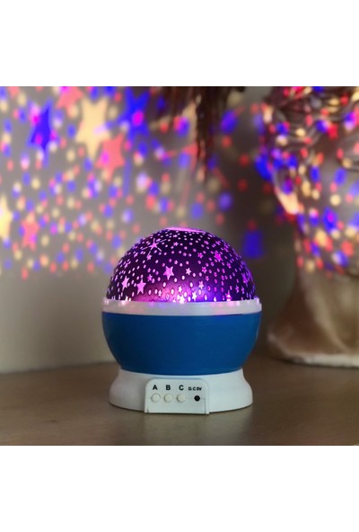 Domearc Concept Dönen Starmaster Mavi Gece Lambası