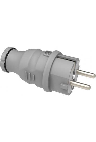 Bemis Kauçuk Monafaze Renkli Düz Fiş Gri