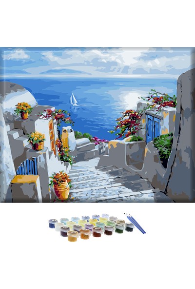 Doruk Baskı Bodrum Sayılarla Boyama Seti 40 x 50 cm