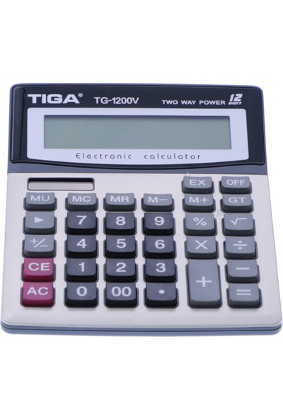 Tiga 12 Haneli Hesap Makinesi TG-1200V Tiga 12 Haneli Hesap Makinesi TG-1200V