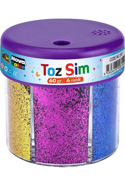 Nova Color NC-557 6 Renkli 60 Gr.toz Sim