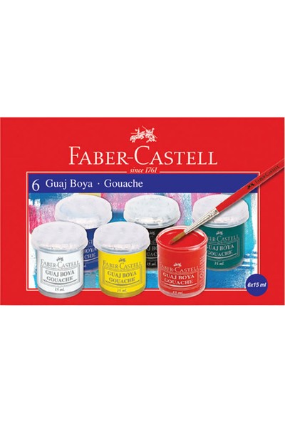 Faber-Castell Faber Castell 6 Renk Guaj Boya 5170 160400 Faber-Castell Faber Castell 6 Renk Guaj Boya 5170 160400
