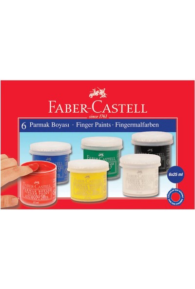 Faber-Castell Faber Castell 6 Renk Parmak Boyası 160402