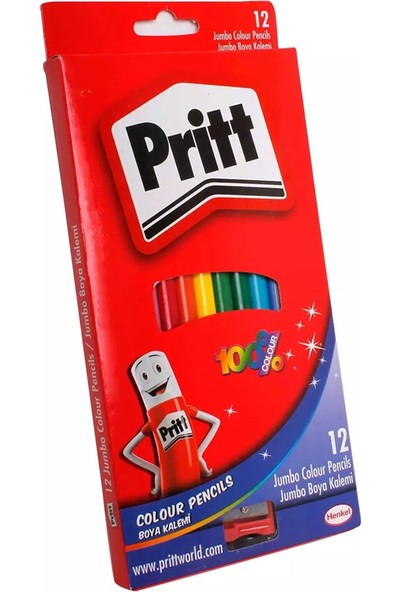 Pritt 12 Renk Kuru Boya Kalemi 1219734