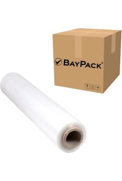 Baypack Palet Streç Film 17 Mikron 50 CM 2 KG (1 Koli 6 Adet) Baypack Palet Streç Film 17 Mikron 50 CM 2 KG (1 Koli 6 Adet)