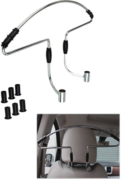 Btm Otomotiv Pmx Koltuk Arkası Elbise Ceket Askısı Krom Kaydırmaz Yüzeyli Metal