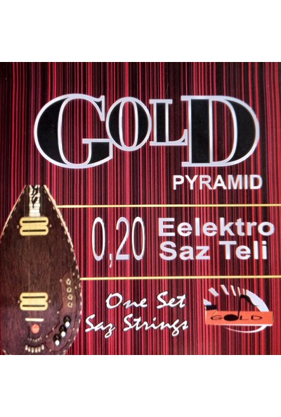 Gold GE20S Takım Tel Elektro Saz Teli Siyah 020 Gold GE20S Takım Tel Elektro Saz Teli Siyah 020