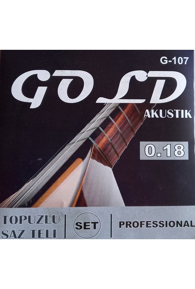 Gold GS18T Saz Teli Topuzlu 018 Gold GS18T Saz Teli Topuzlu 018