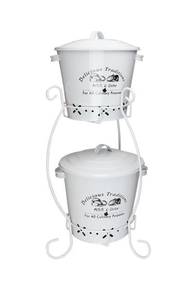 Nuvola Patates Soğan Kovası 2 Katlı Ferforje 9000005