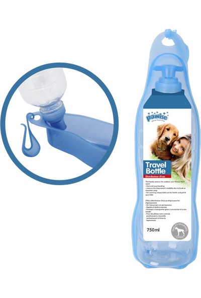 Pawise Portatif Seyahat Suluğu 750 ml