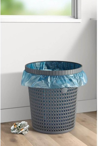 Piev Poşet Hazneli Kapaklı Çöp Kovası Gri 12 Lt Piev Poşet Hazneli Kapaklı Çöp Kovası Gri 12 Lt