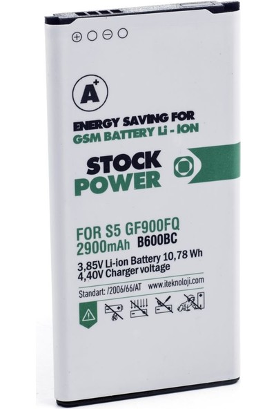 Stock Power Samsung Galaxy S5 Gf 900FQ Batarya Stock Power Samsung Galaxy S5 Gf 900FQ Batarya